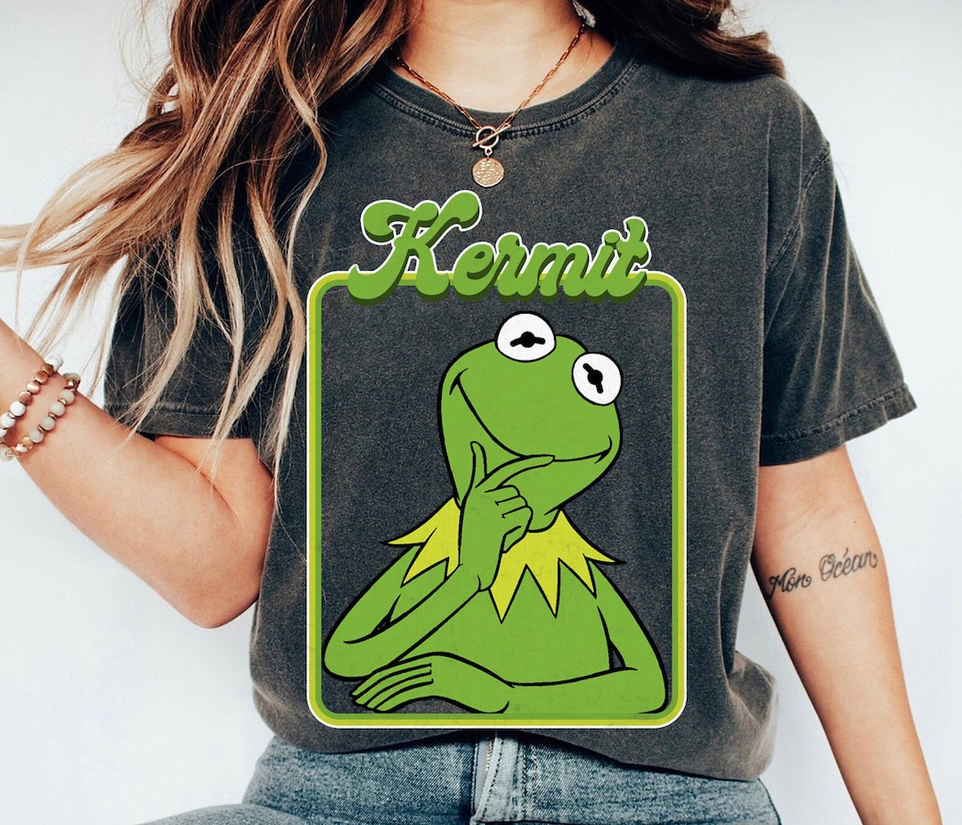 Kermit the Frog Y2k Style Shirt, the Muppet T-shirt, Vintage Retro Tee ...