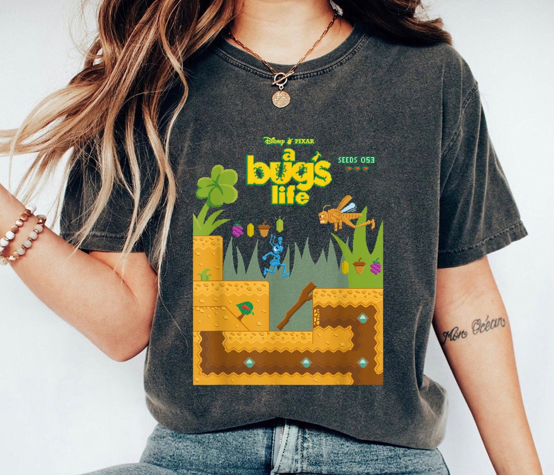 A Bugs Life Shirt Retro 8-bit Video Game T-shirt Disney - Etsy