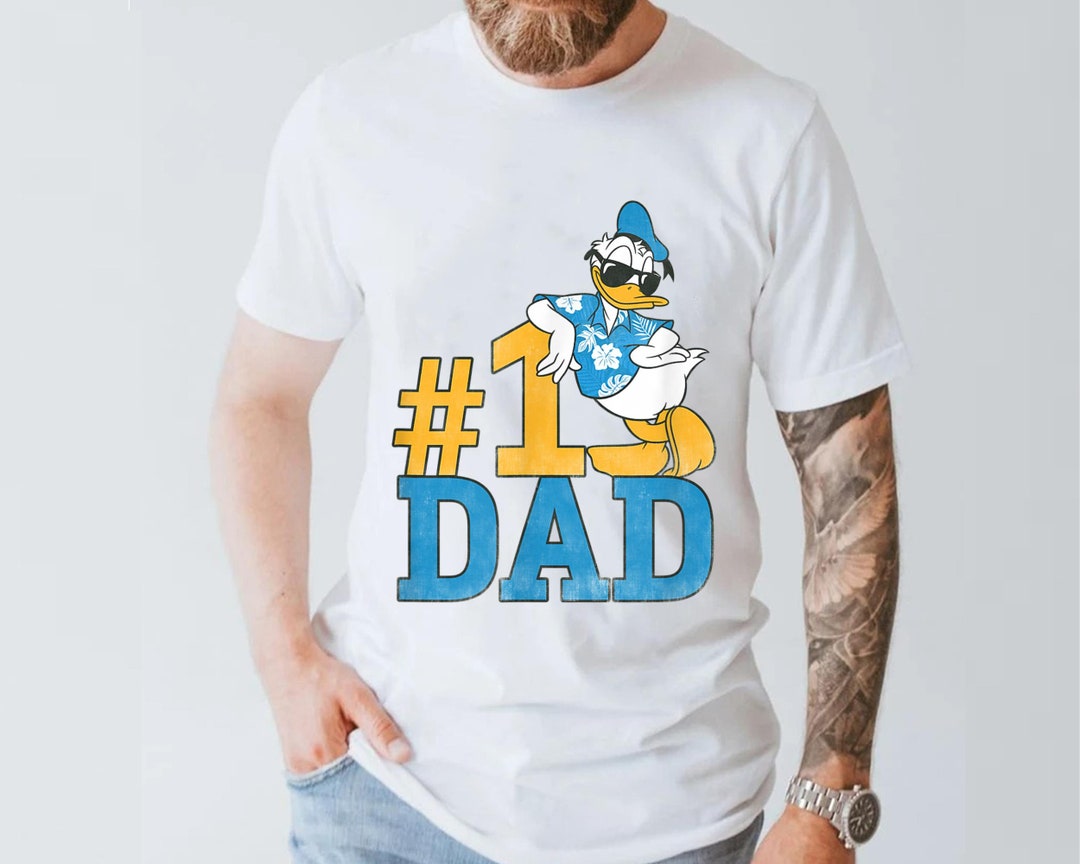 Donald Number One Dad Sunglasses Shirt, Donald Duck T-shirt, Disney Dad ...