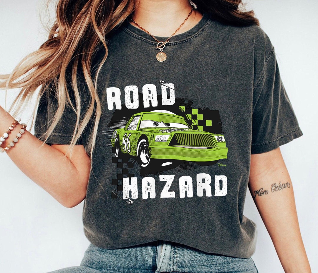 Road Hazard Chick Hicks Shirt, Cars Movie T-shirt, Racer Tee, Lightning ...