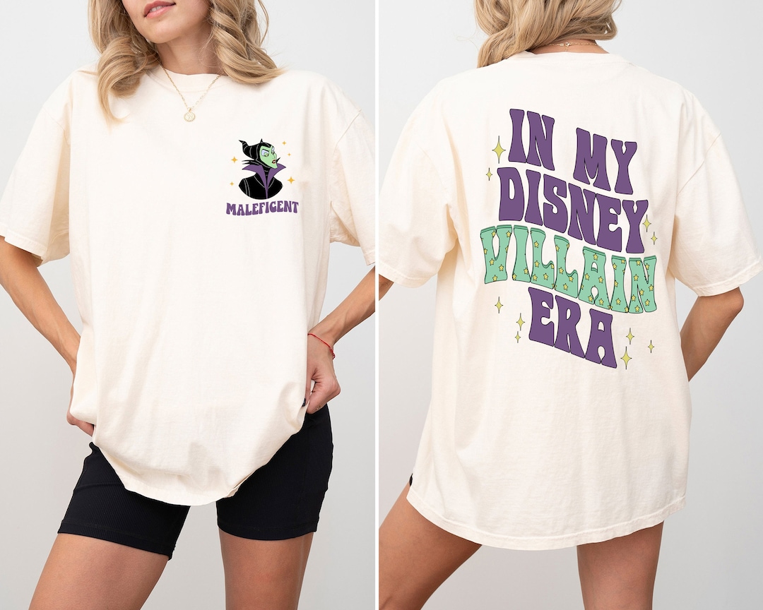 In My Disney Villains Era Shirt, Maleficent T-shirt, Witch Villain, Era Witchy Tee, Disneyworld ...