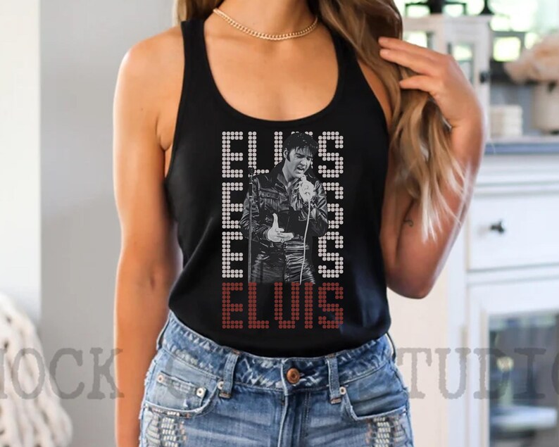 Popfunk Classic Elvis Presley Shirt Elvis Presley Tank Top - Etsy