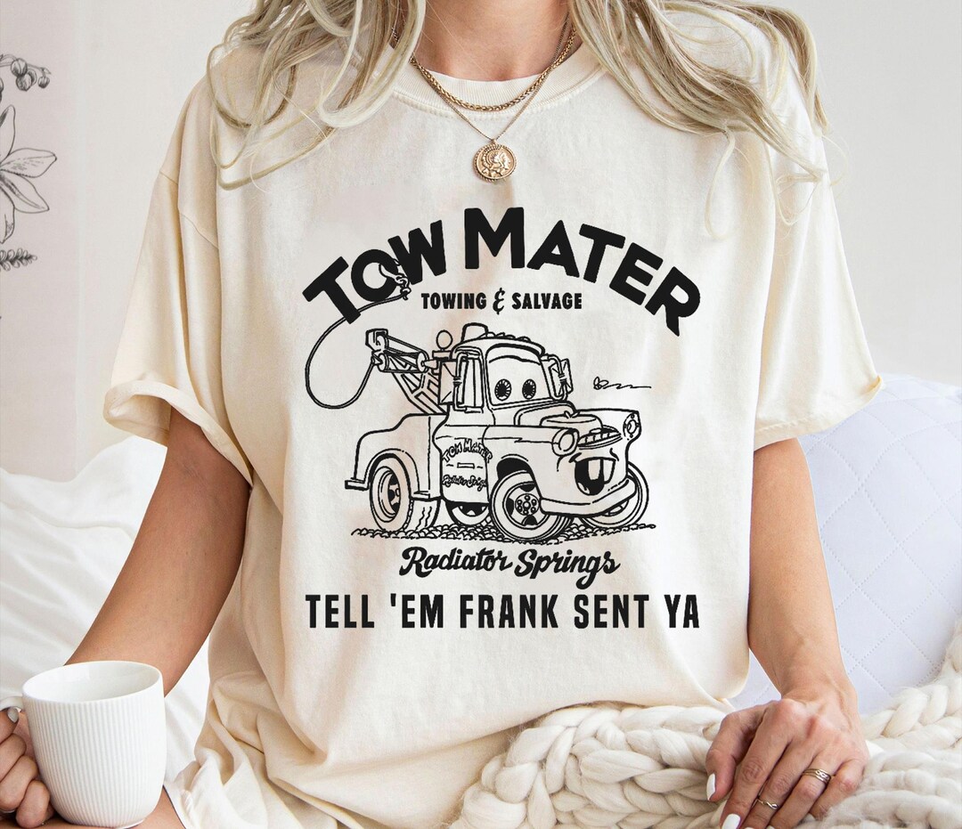 Tow Mater Shirt, Towing & Salvage T-shirt, Cars Movie, Racer Tee ...