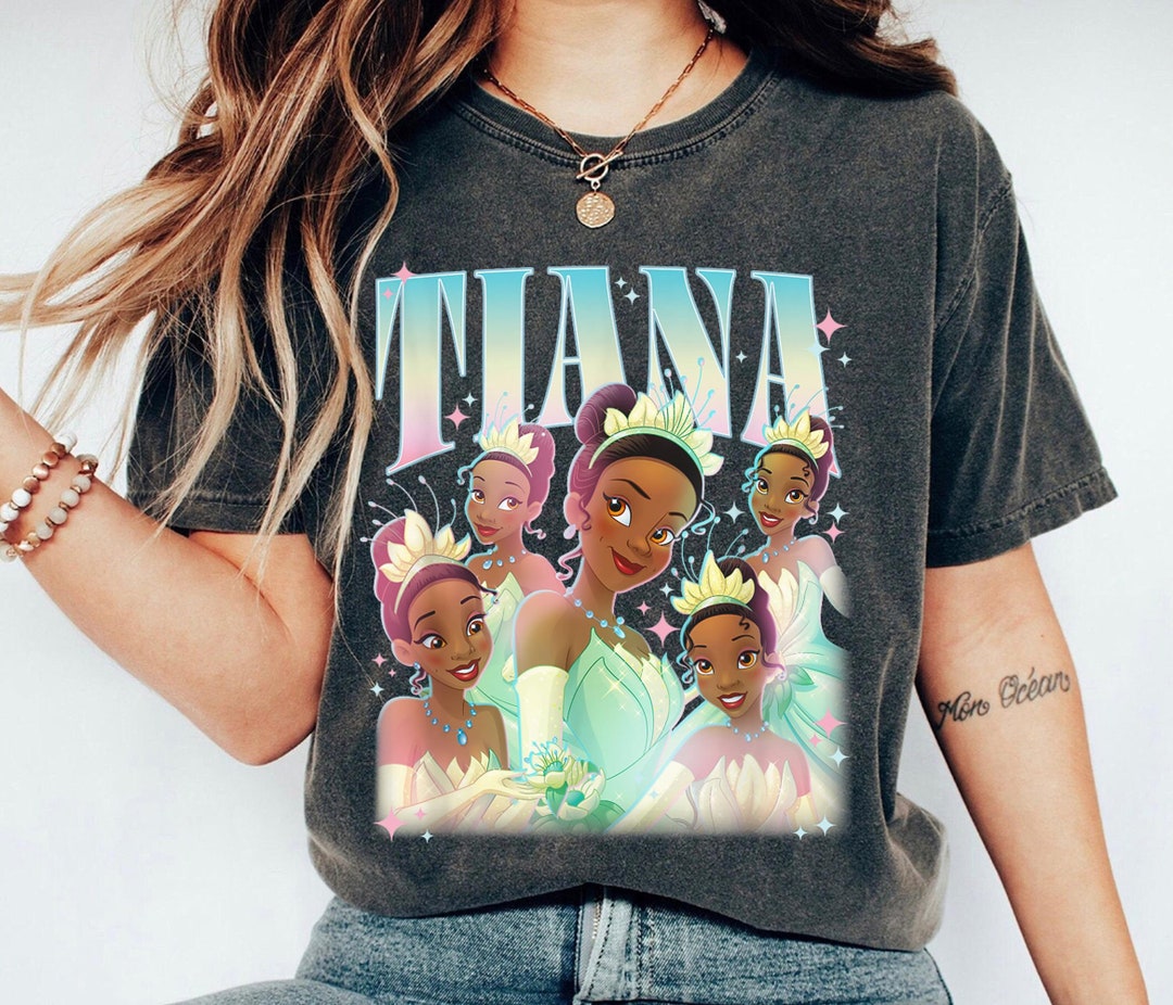 Beautiful Tiana Princess Portraits Shirt, the Princess and the Frog Tee ...