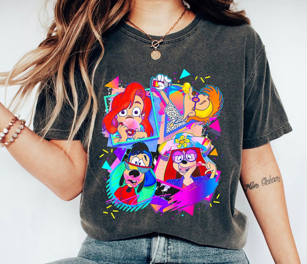 A Goofy Movie Bubble Gum Retro Nineties Shirt, Max Goof, Roxanne, Bobby ...