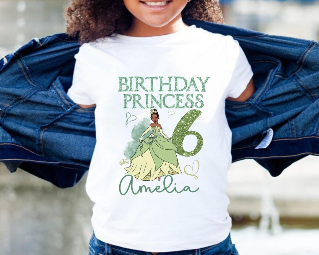 Custom Tiana the Princess and the Frog Birthday Princess Shirt ...