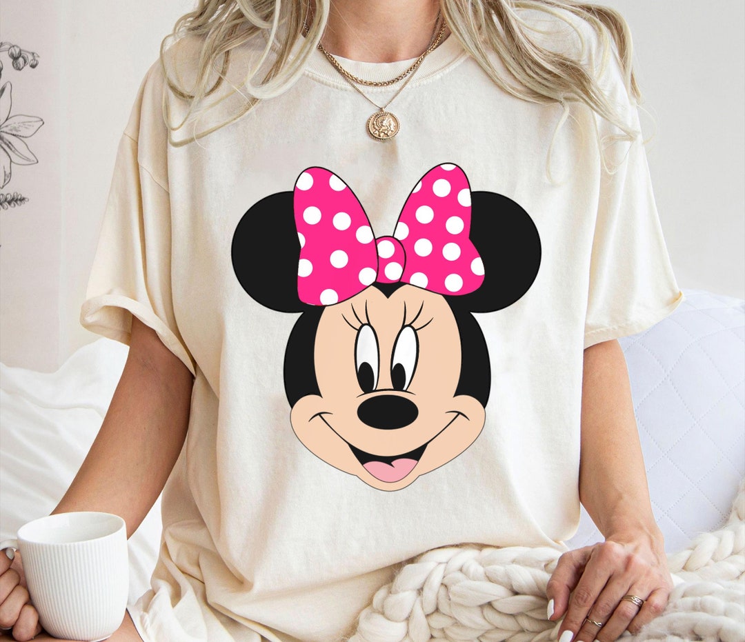 Minnie Pink Polka Dot Bow Shirt, Minnie Mouse T-shirt, Mickey and ...