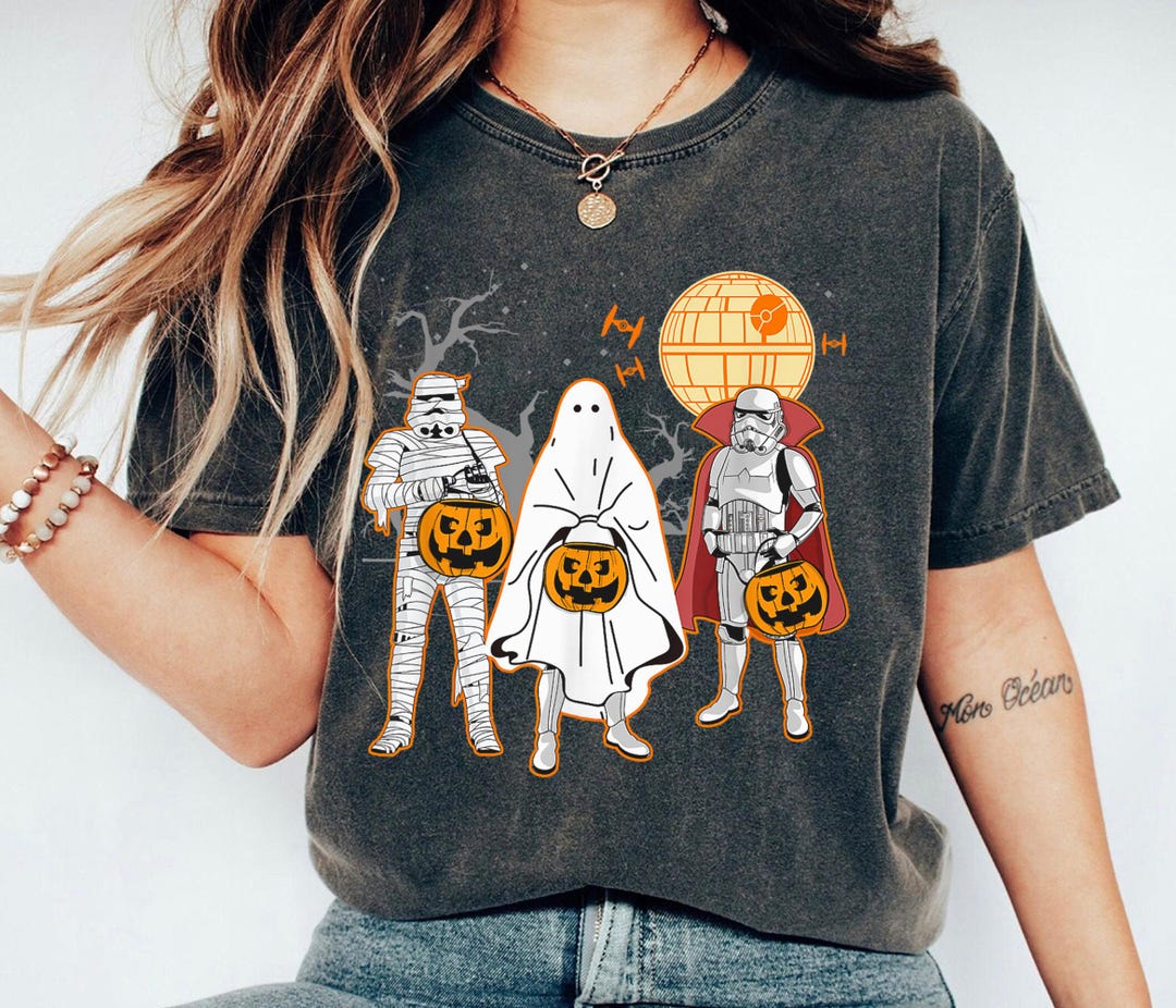Star Wars Halloween Storm Trooper Spooky Costumes Shirt, Darth Vader ...