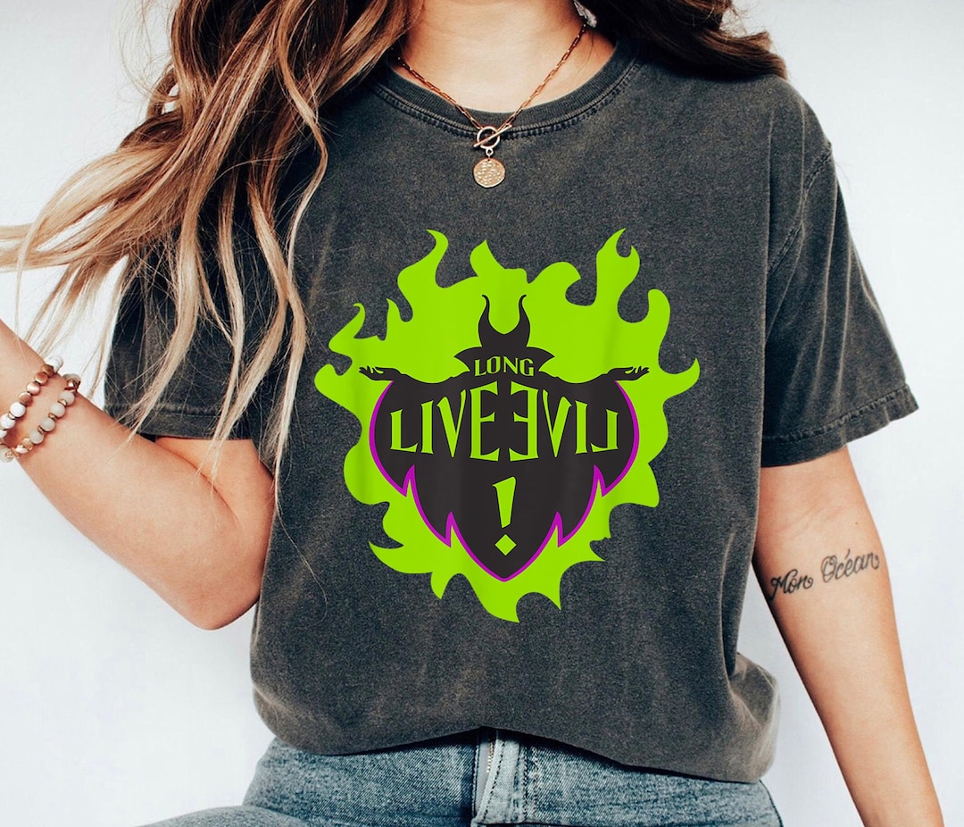 Descendants Long Live Evil Shirt, Maleficent T-shirt, Sleep Beauty Tee ...