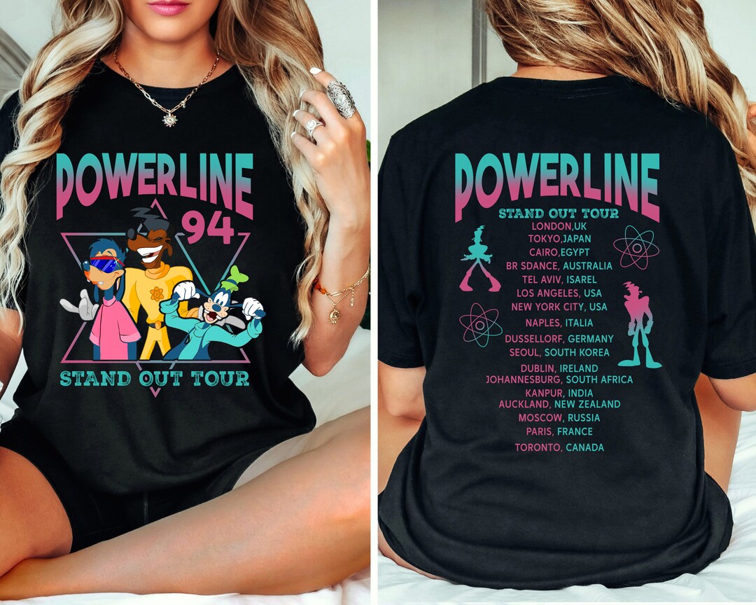 Vintage Powerline Shirt, Retro A Goofy Movie T-shirt, Powerline World ...