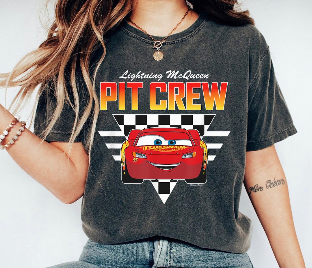 Pit Crew Shirt, Lightning Mcqueen Shirt, Cars Movie T-shirt, Racer Tee ...