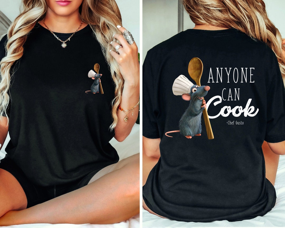 Remy Anyone Can Cook Shirt, Ratatouille T-shirt, Chef Remy With Spoon ...