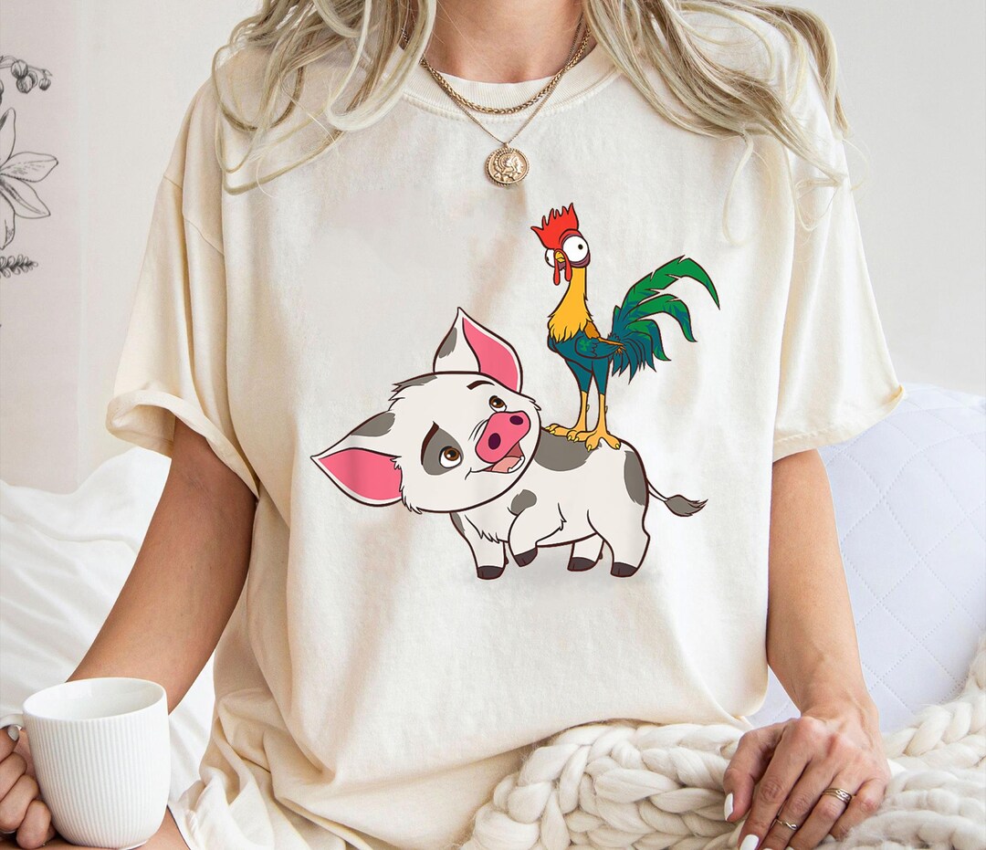 Pua and Hei Hei Shirt, Moana and Friends T-shirt, Moana Tee, Disney ...
