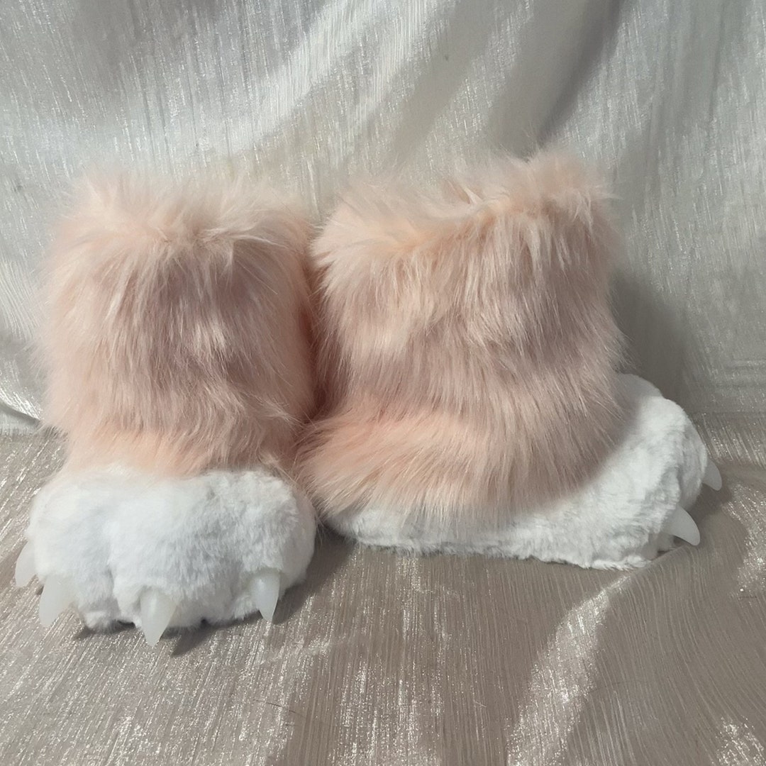 Linabell Fox Furry Paw Shoes,cosplay Prop,furry Costume Shoes, Custom ...