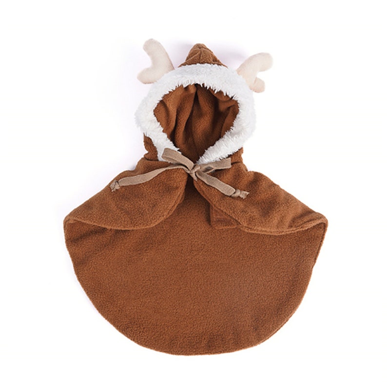 Elk Polar-fleece Cute Cat Cloak Christmas Pet Costume Cloak - Etsy