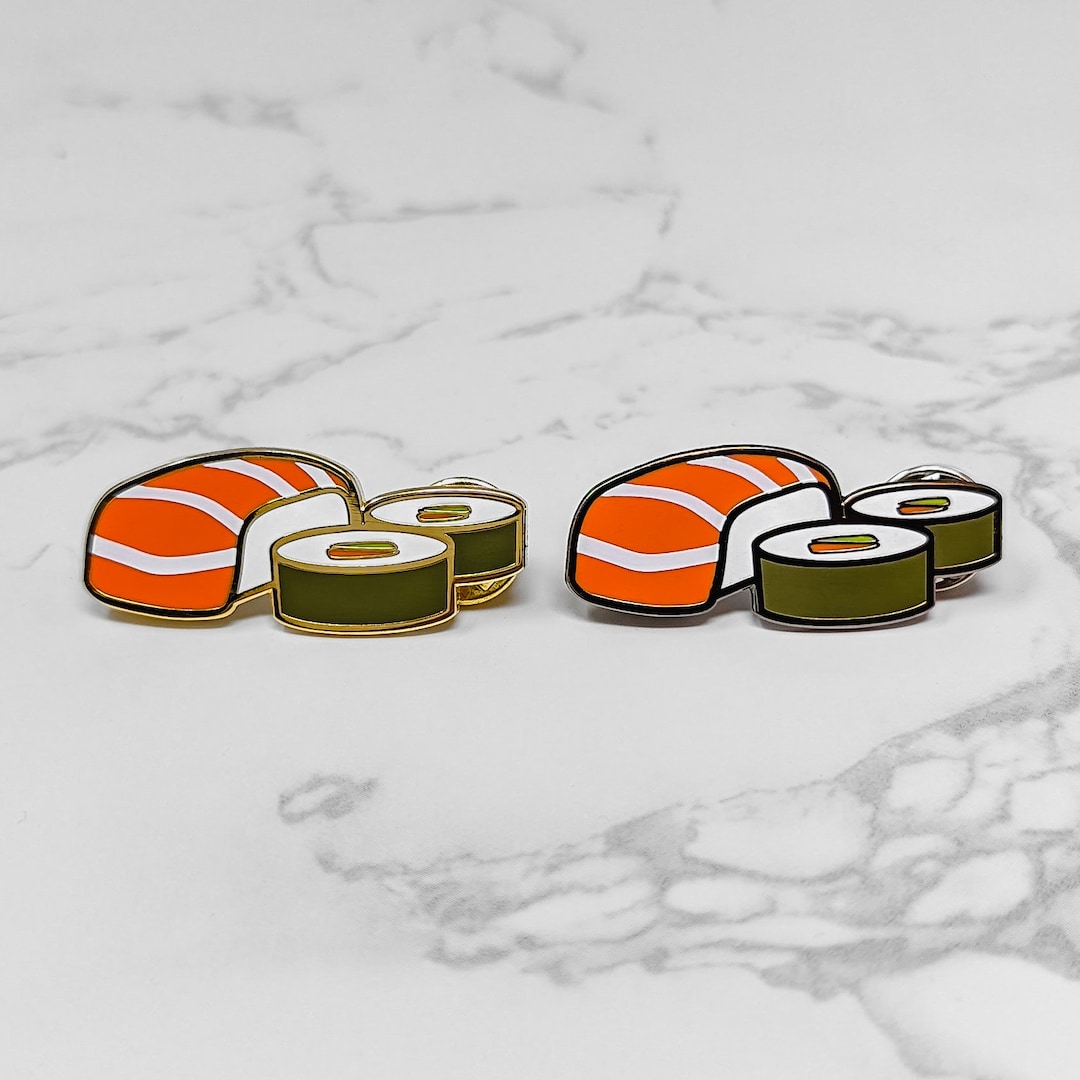 Sushi Enamel Pin: Food Pin - Etsy