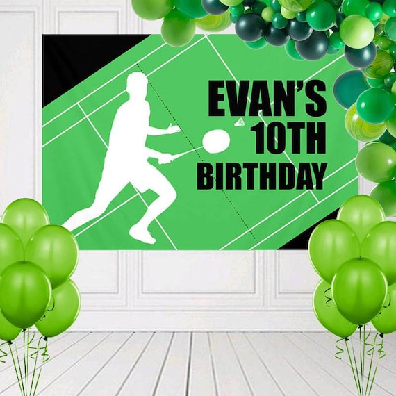 Badminton Sport Theme Birthday Party Decoration Decor Banner - Etsy