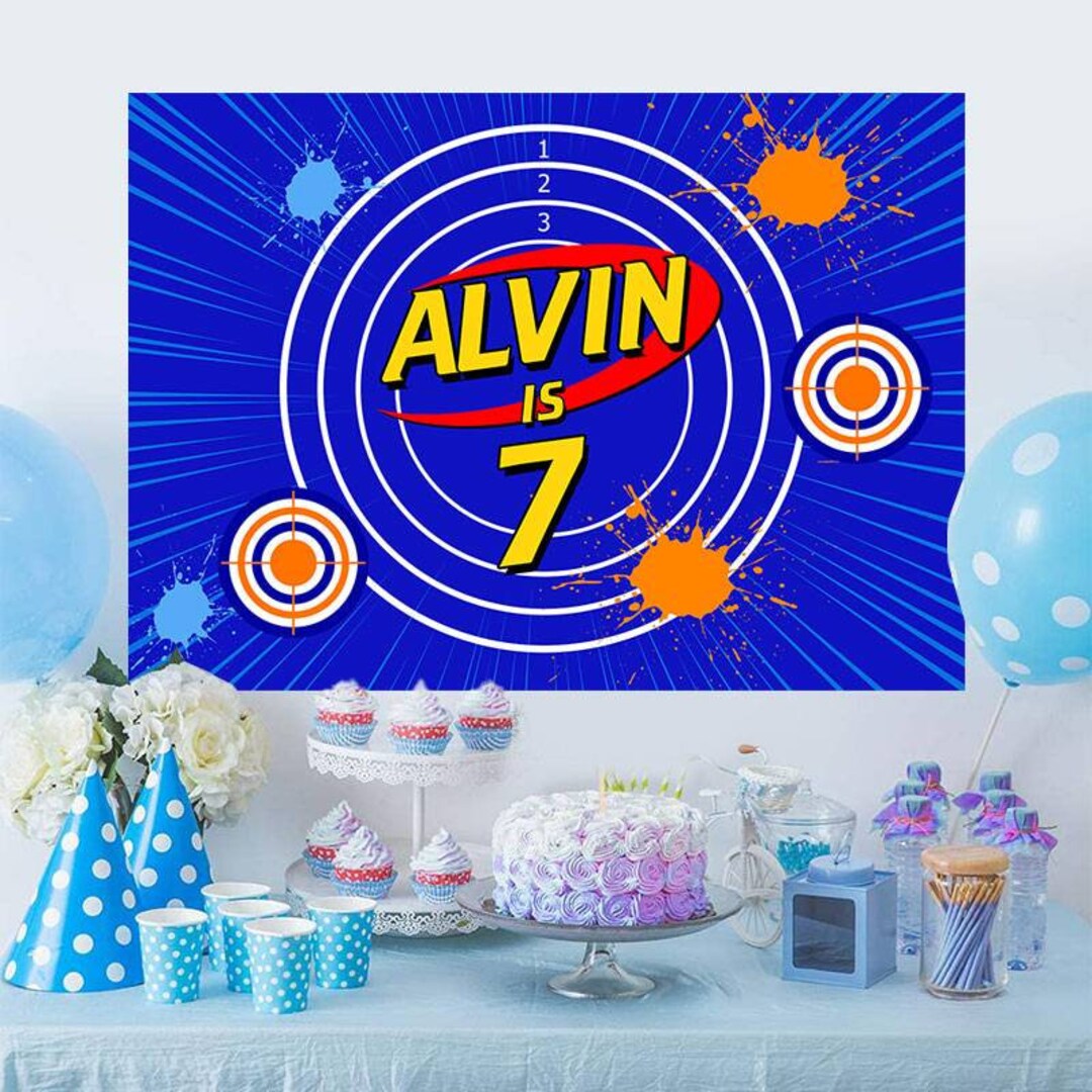 Shooting Target Theme Birthday Party Decoration Decor Banner - Etsy