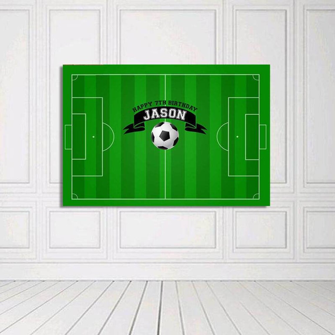 Football Pitch Theme Birthday Party Decoration Decor Banner - Etsy