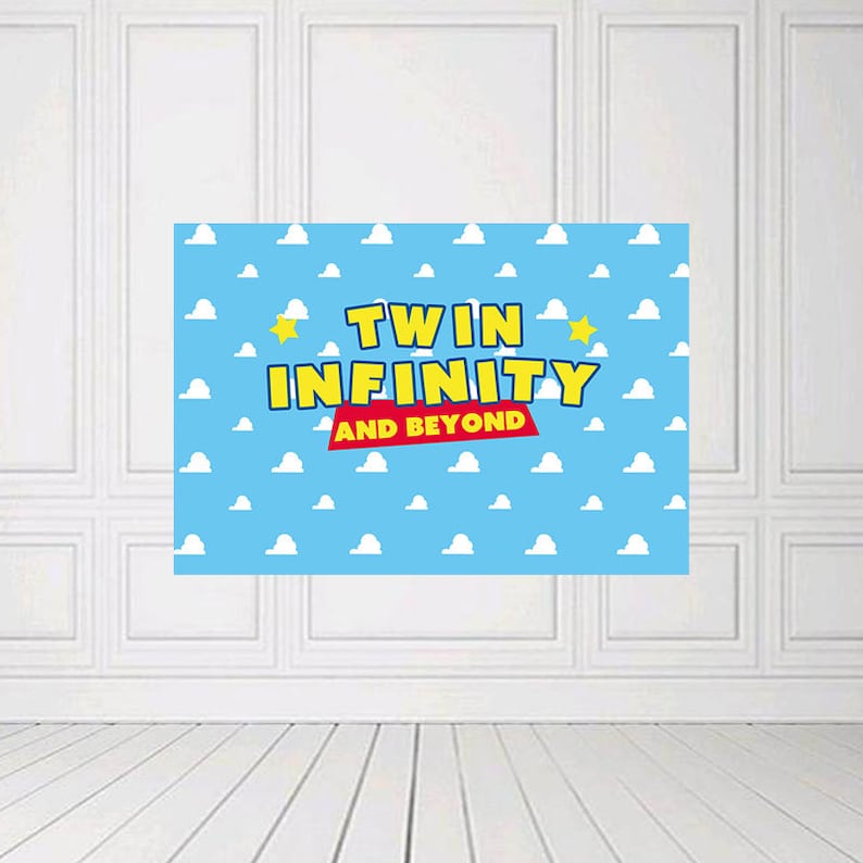 Blue Sky Twin Infinity and Beyond Theme Birthday Party Decoration Decor ...