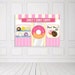 Donut Shoppe Pink Theme Birthday Party Decoration Decor Banner - Etsy