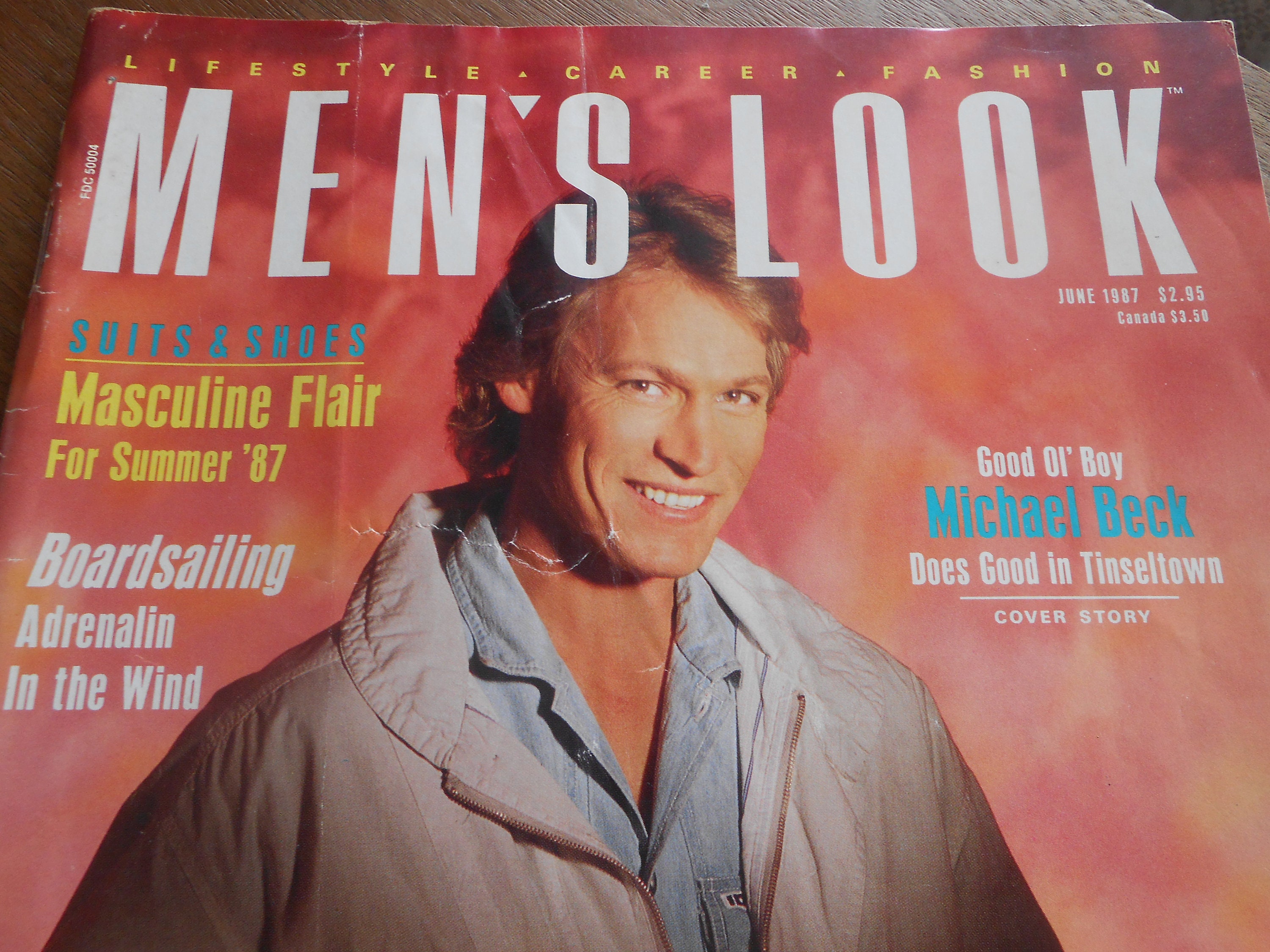 RARE Vintage june 1987, Vol. 1, Issue. 2 'MEN'S LOOK' michael Beck ...