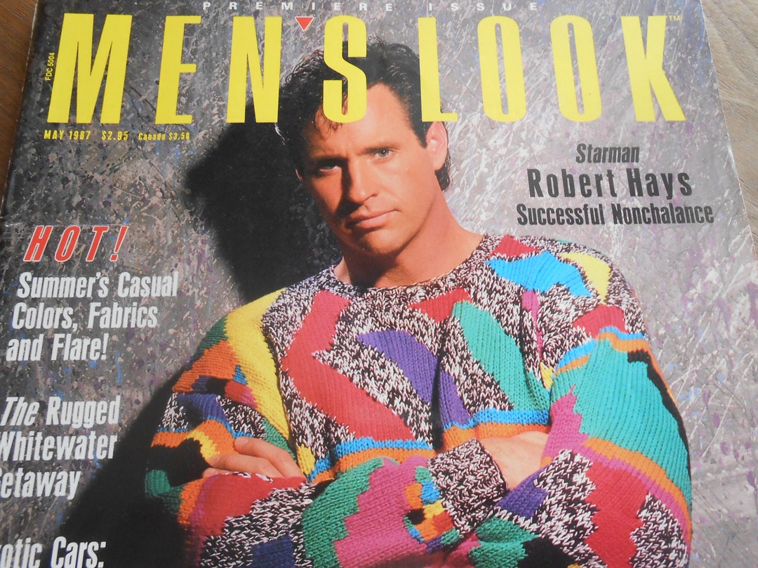 RARE? Vintage (may 1987, Premiere Issue, Vol. #1, Issue #1) 'MEN'S LOOK ...