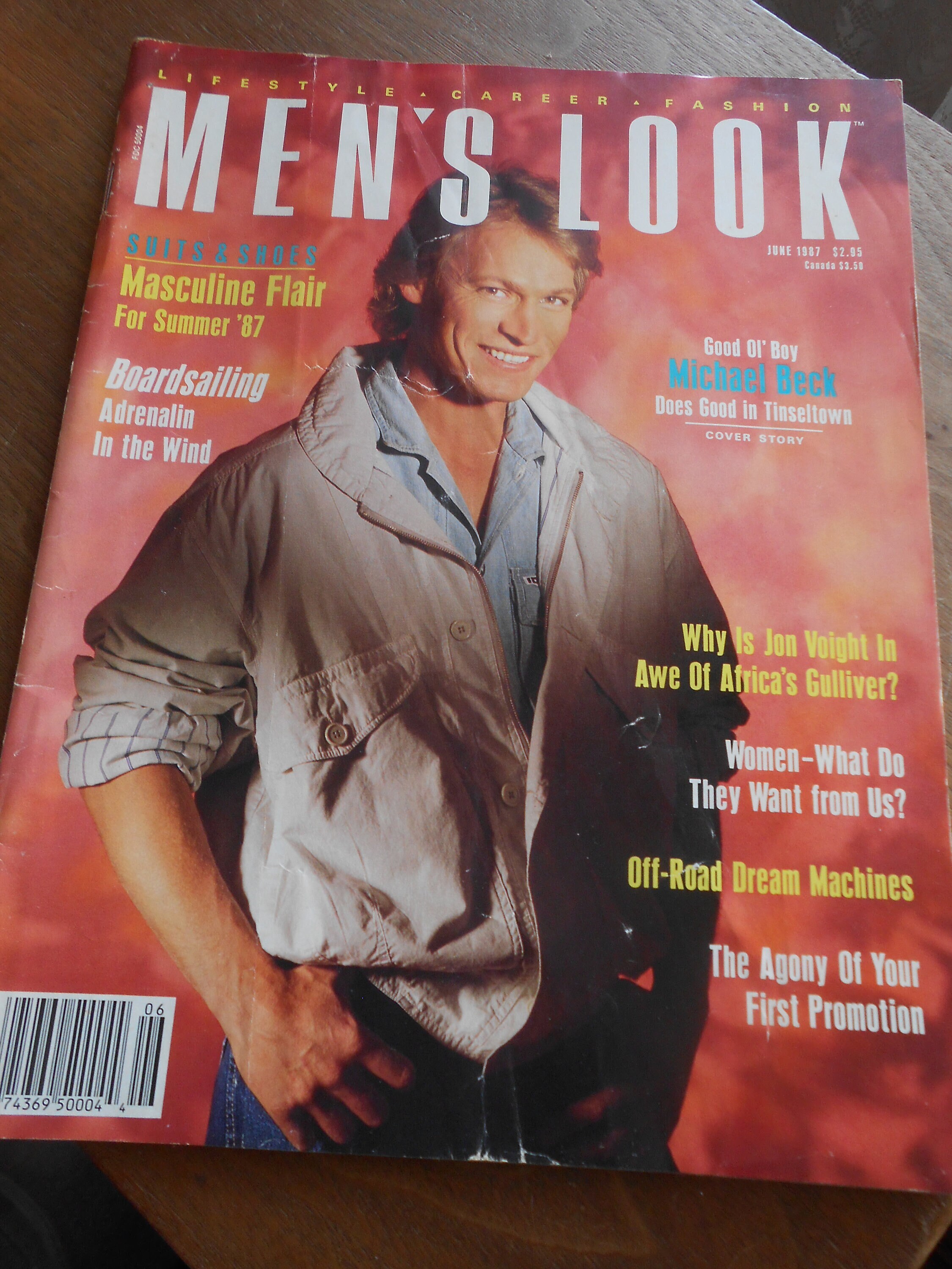 RARE Vintage june 1987, Vol. 1, Issue. 2 'MEN'S LOOK' michael Beck ...