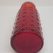 Vintage Red Mid Century Bubble Glass Vase, Hobnail Burgundy Red German ...