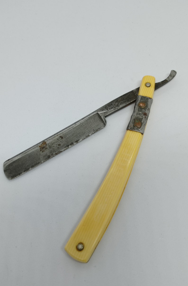 Vintage Salamander Wedge Straight Razor With Ivory Celluloid - Etsy