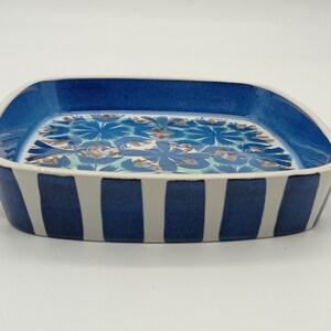 Vintage Royal Copenhagen Ceramic Plate, Multicoloured Square Dish ...
