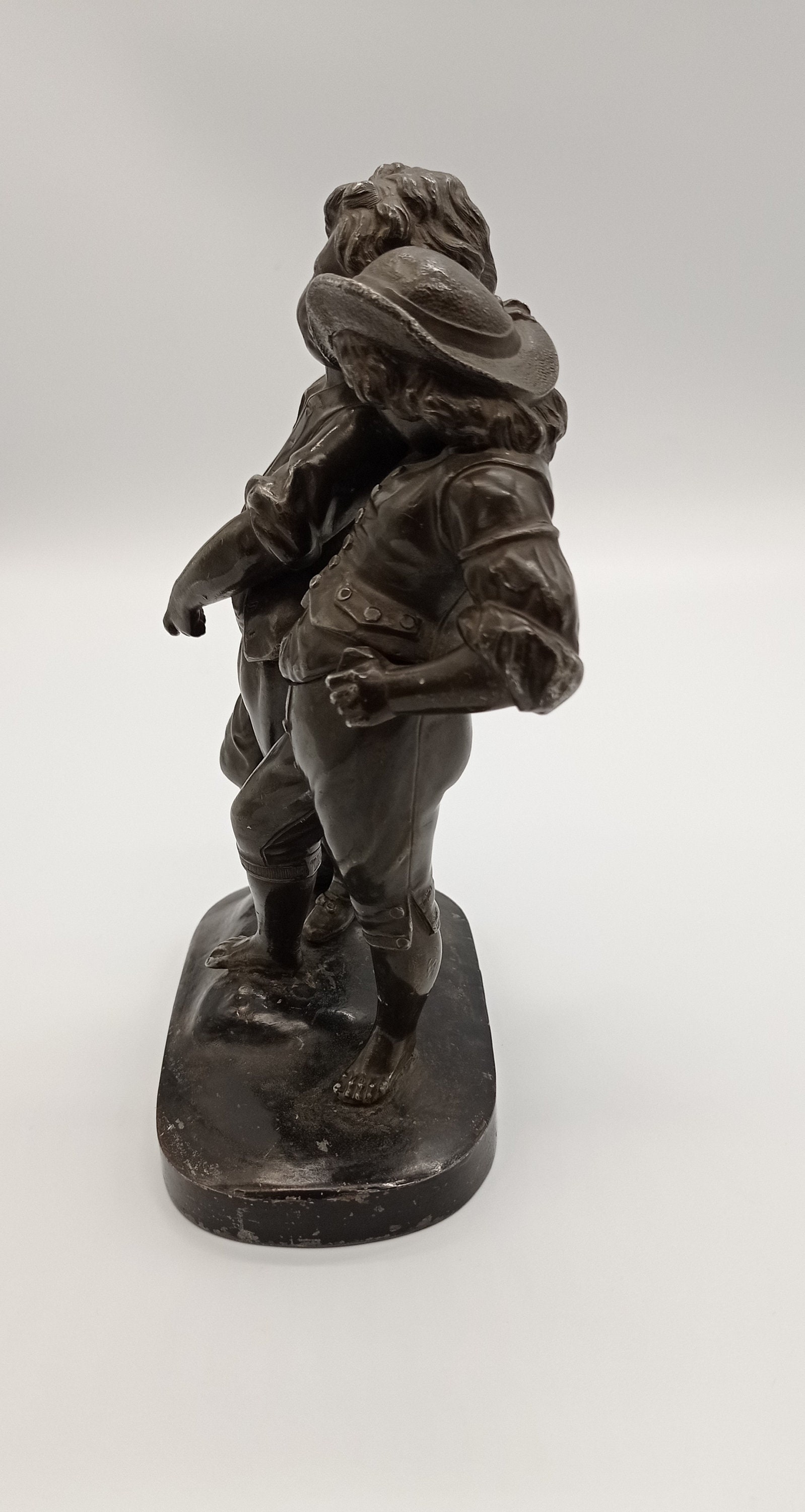 Antique Cast Pewter Two Young Male Figurine Silver Metal Boys - Etsy