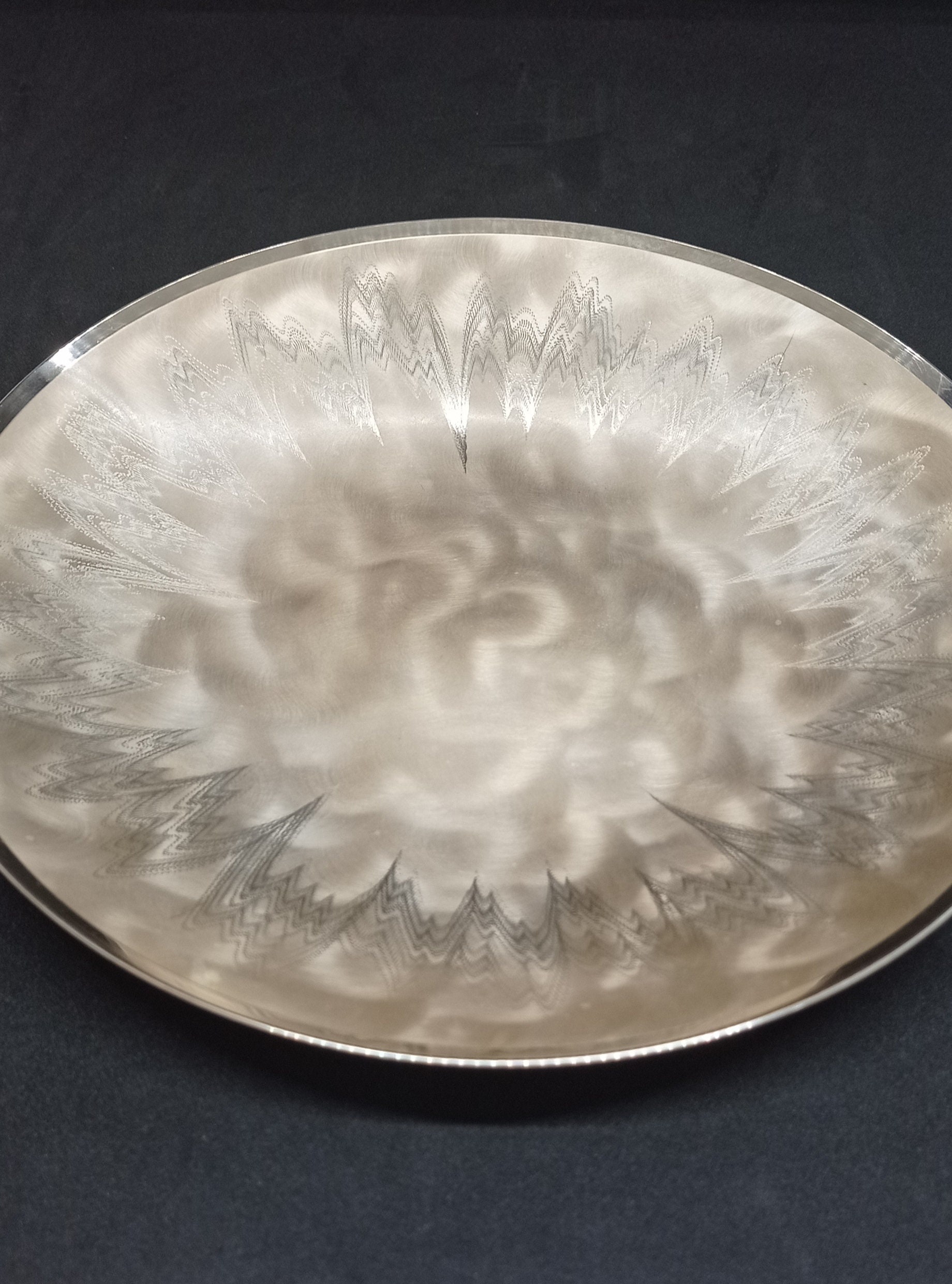 Vintage WMF Ikora Silver Plate, Metal Presentation Plate Germany, Round ...