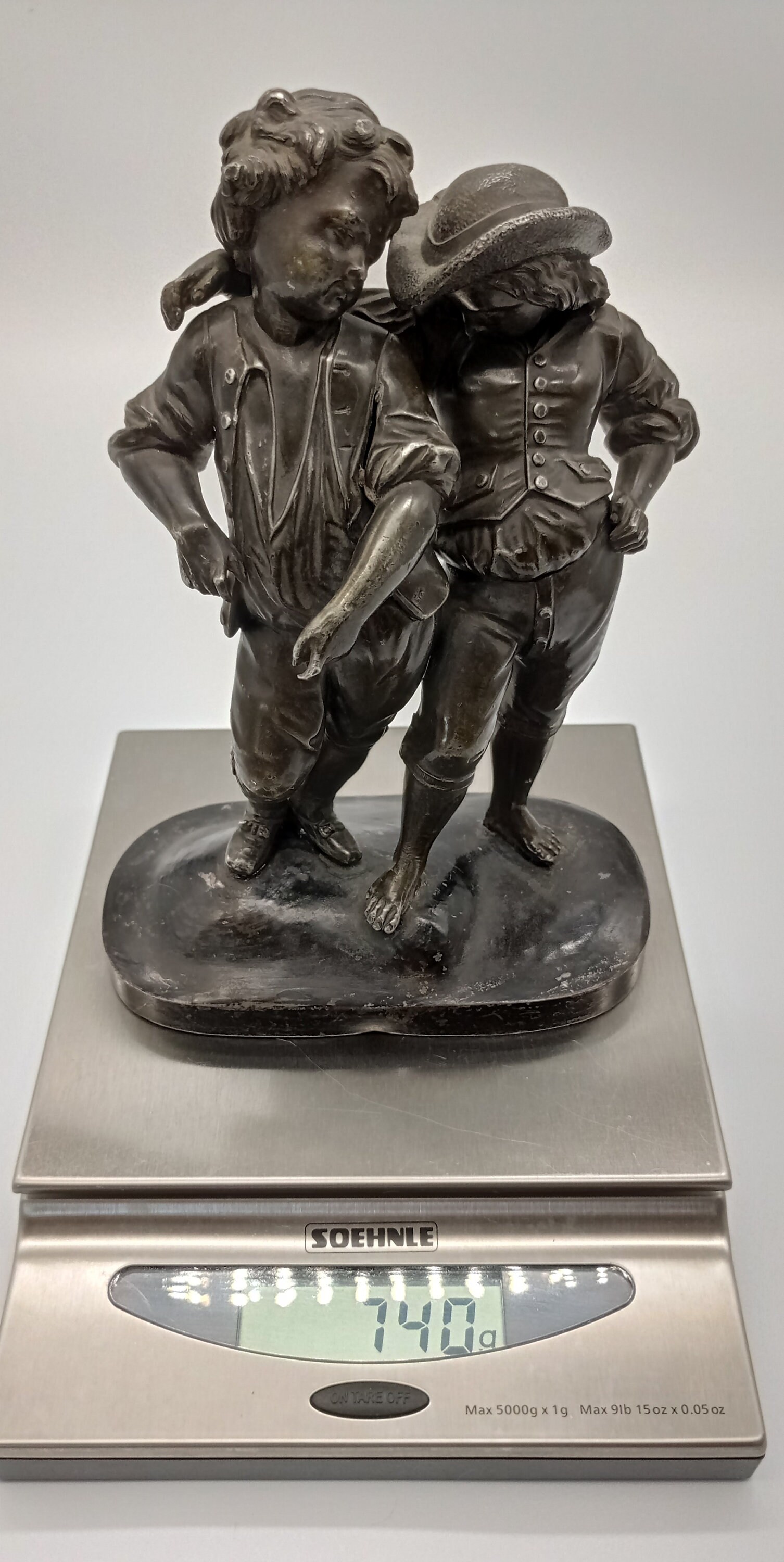 Antique Cast Pewter Two Young Male Figurine Silver Metal Boys - Etsy