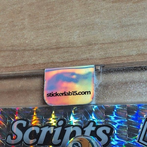 50 Count Holographic 35 Pt One Touch Stickers for Custom Logos ...