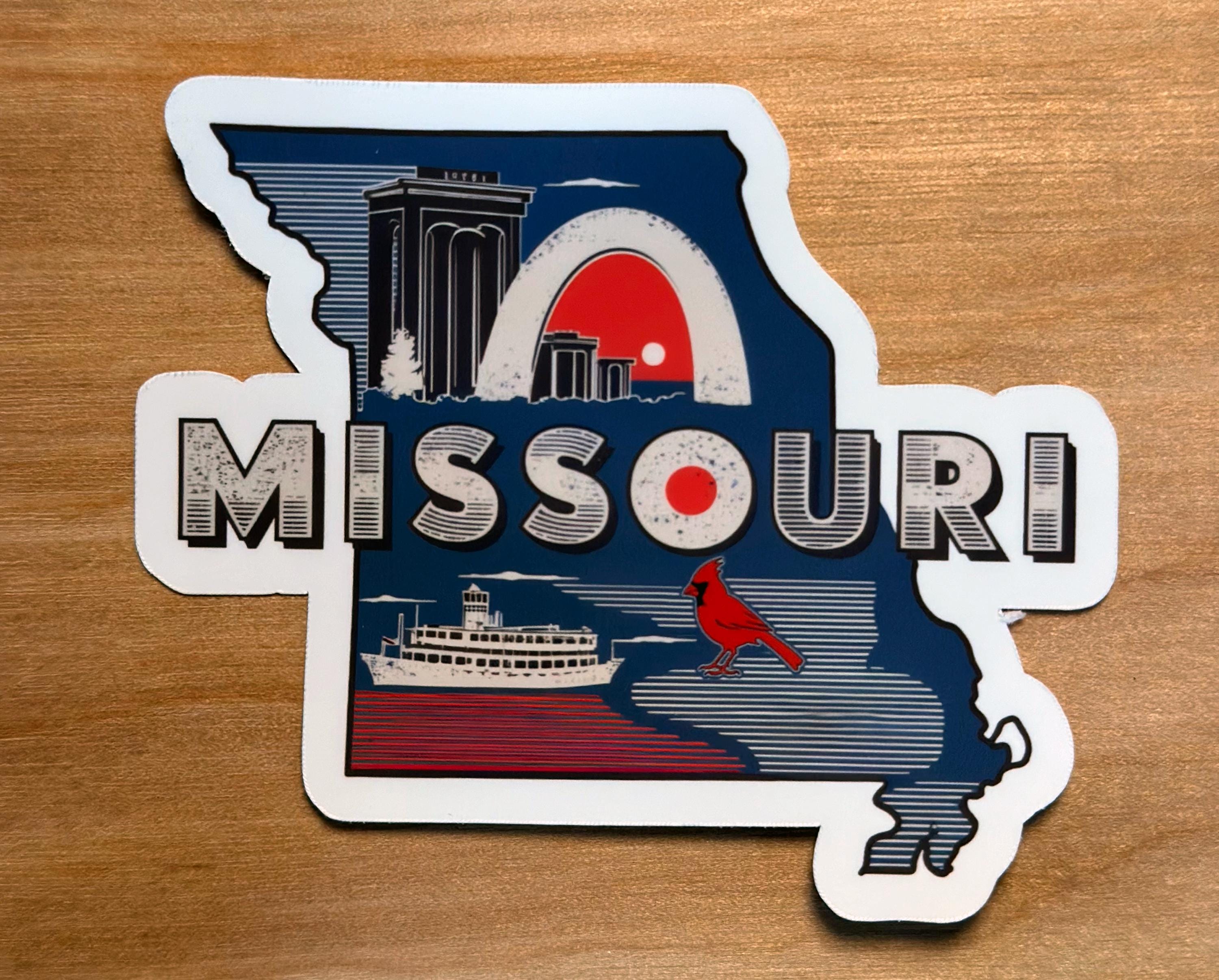 United States Vintage State Map Sticker for Laptops and Travel Use - Etsy