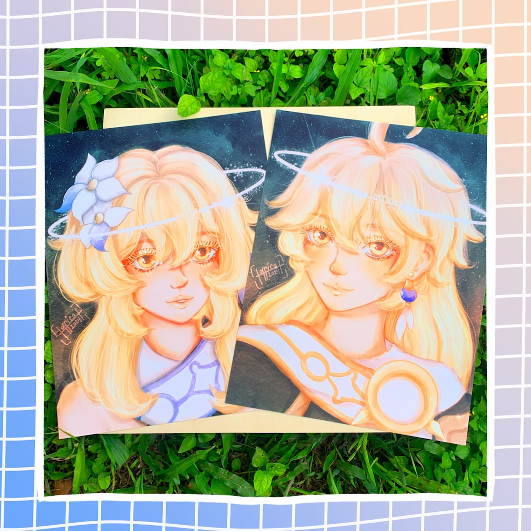 Satin Finish Print "celestial Aether" and "celestial Lumine" | 8.5" X ...