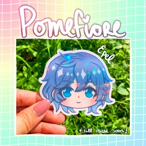 3 Twisted Wonderland Chibi Stickers Holographic Water Resistant Hand ...