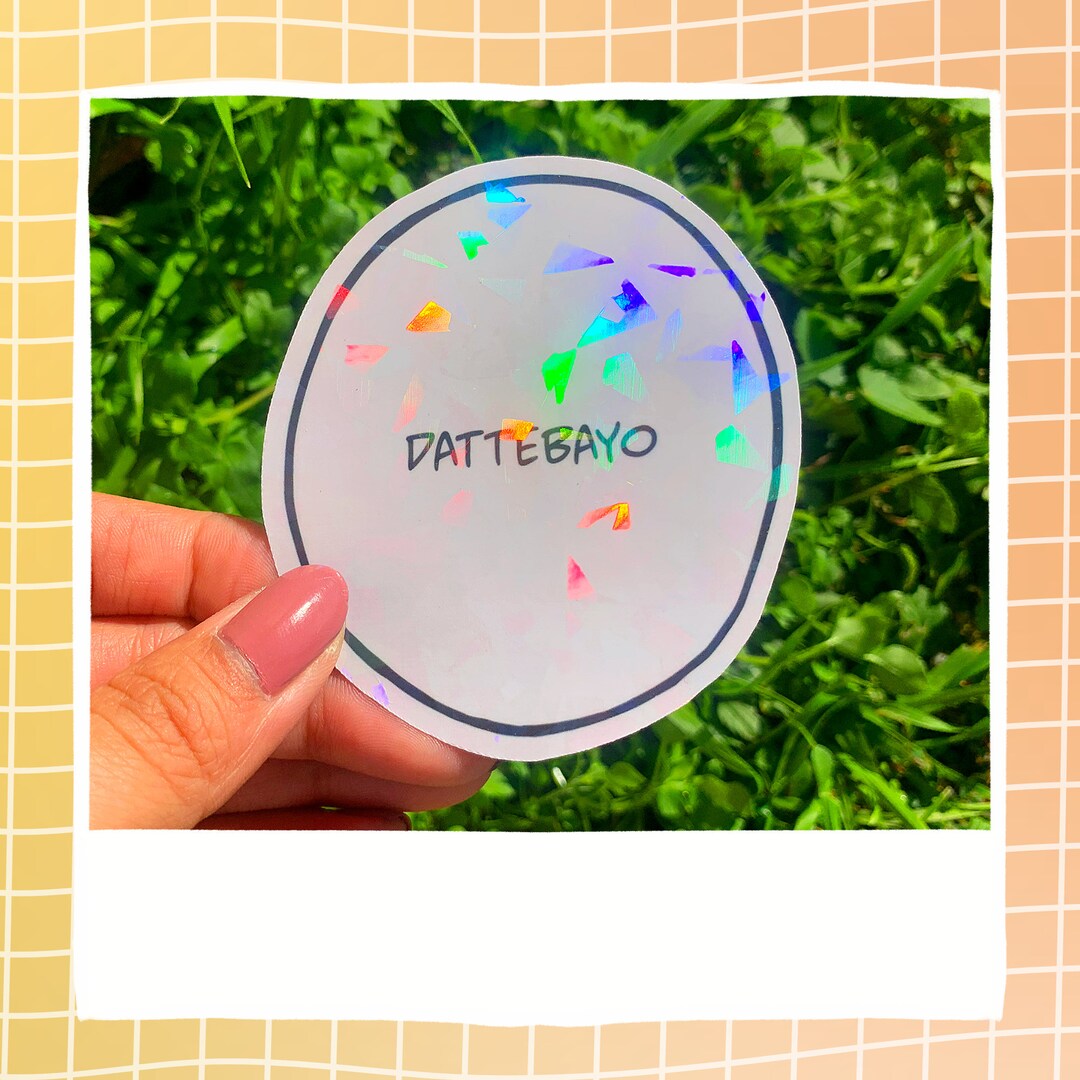 3" Dattebayo Manga Speech Bubble! | Holographic Water Resistant Hand ...