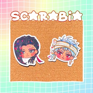 3" Twisted Wonderland Chibi Stickers! | Holographic Water Resistant ...