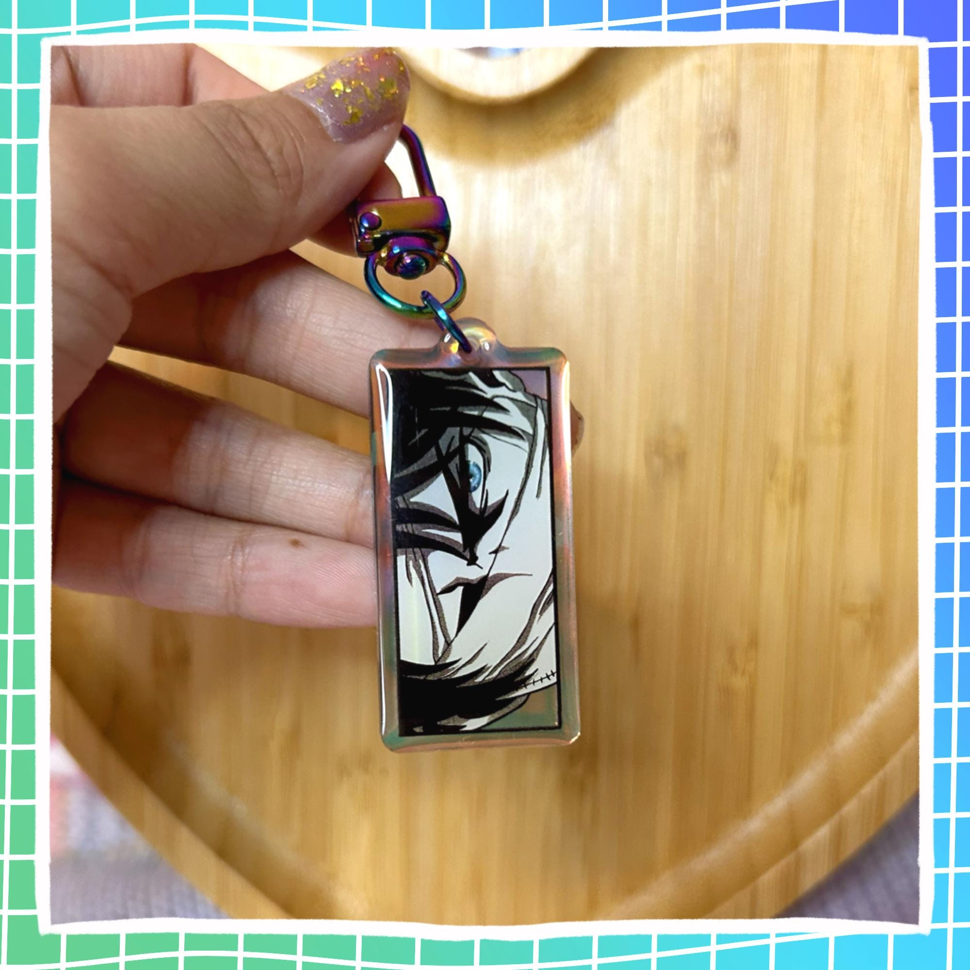 Attack on Titan Levi and Eren Eye Iridescent Keychains | Season 4 ...