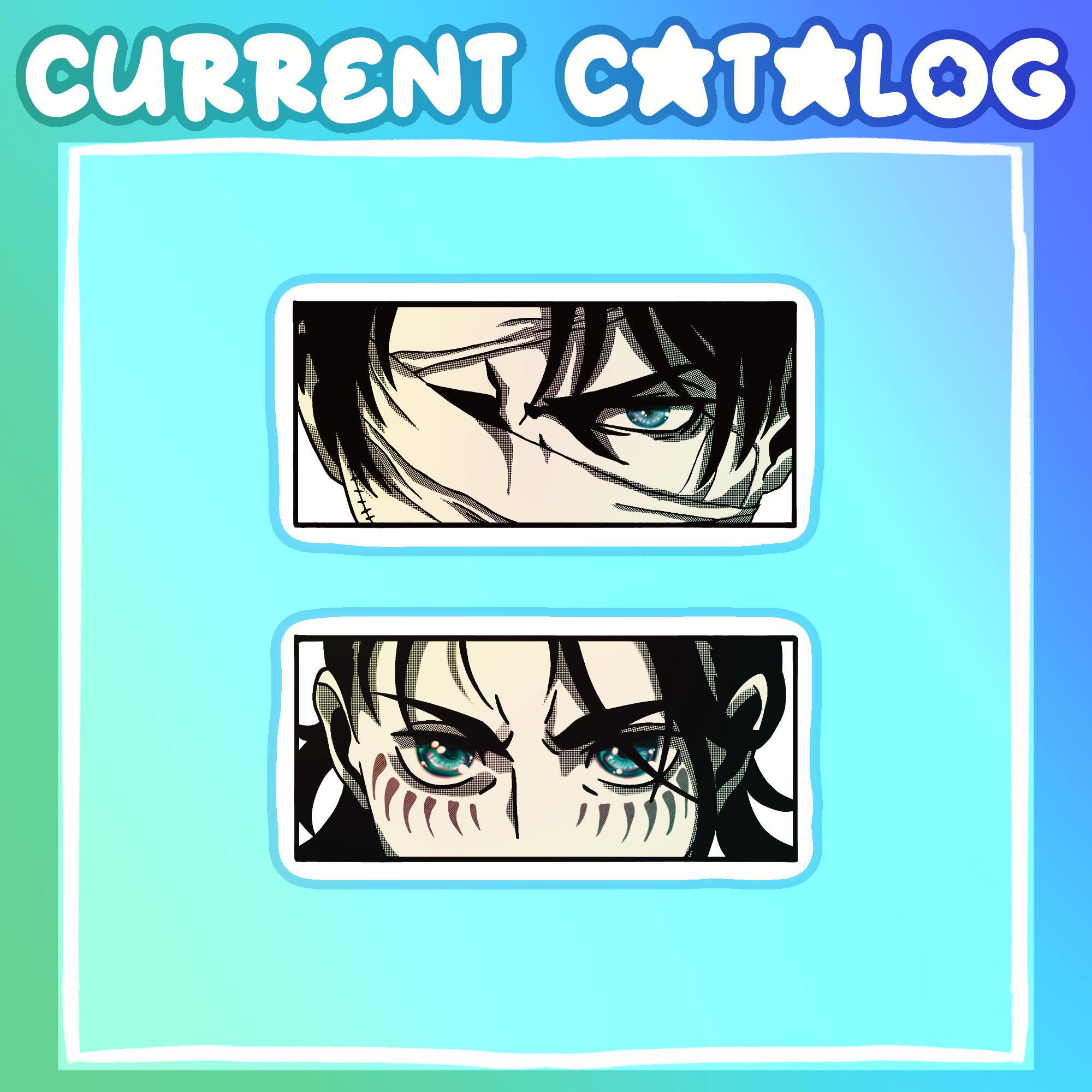 Attack on Titan Levi and Eren Eye Iridescent Keychains | Season 4 ...