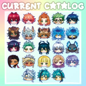 3" Twisted Wonderland Chibi Stickers! | Holographic Water Resistant ...