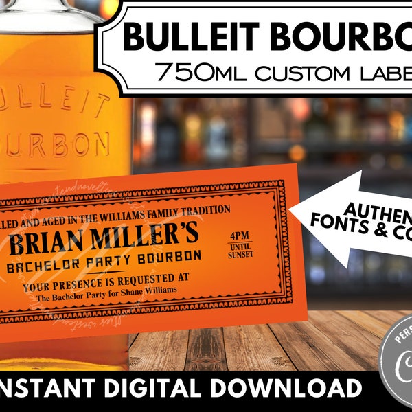 Bulleit Bourbon - Etsy