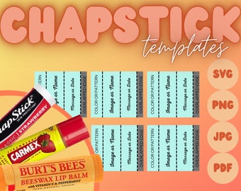 Free Chapstick Label Template - Etsy