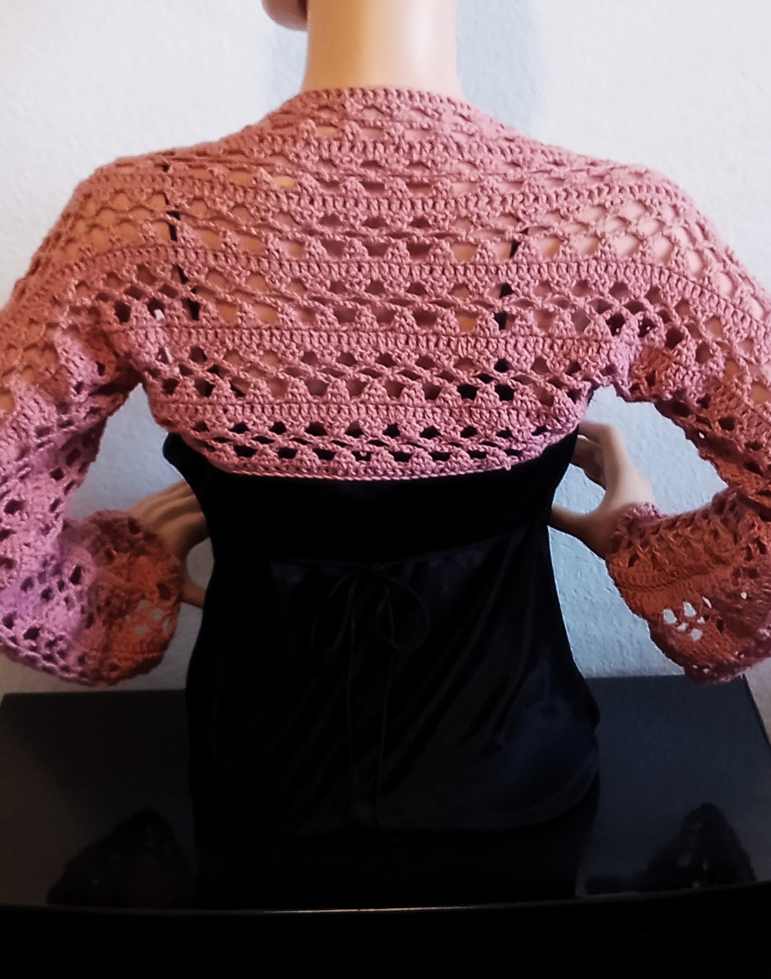Crochet Lace Design Bolero / Crochet Shrug/ Crochet Fall or Summer ...