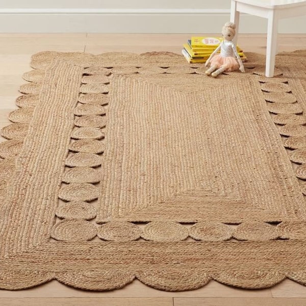Scalloped Rug - Etsy