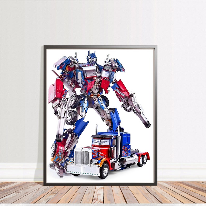 Optimus Prime Transformer, Digital Download, Superhero,wall Art Poster ...