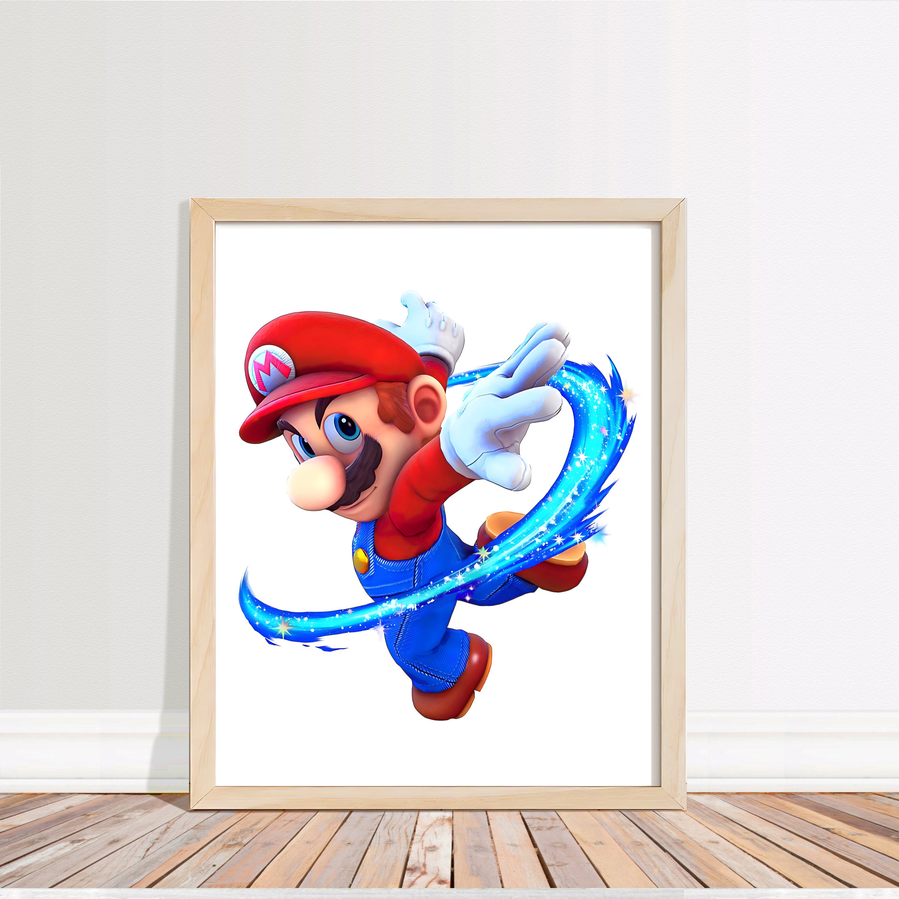 Super Mario, Set 6 Prints, Digital Download, Luigi,bowser, Toad, Donkey ...