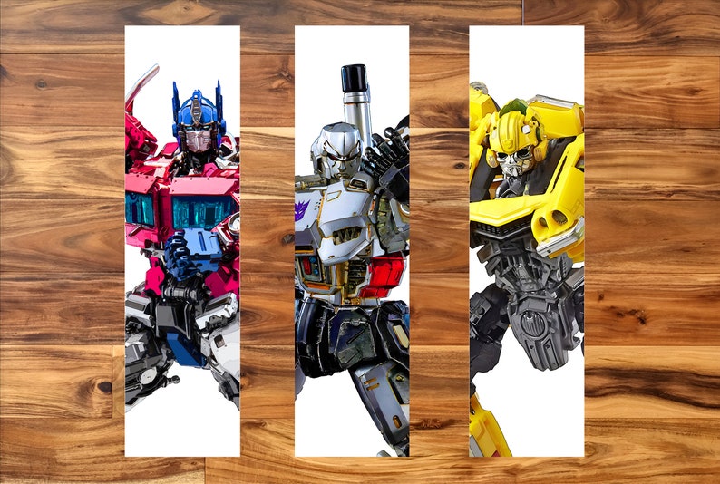 Optimus Prime Bookmark,bumblebee,megatron,laminated Both Sides ,printed ...